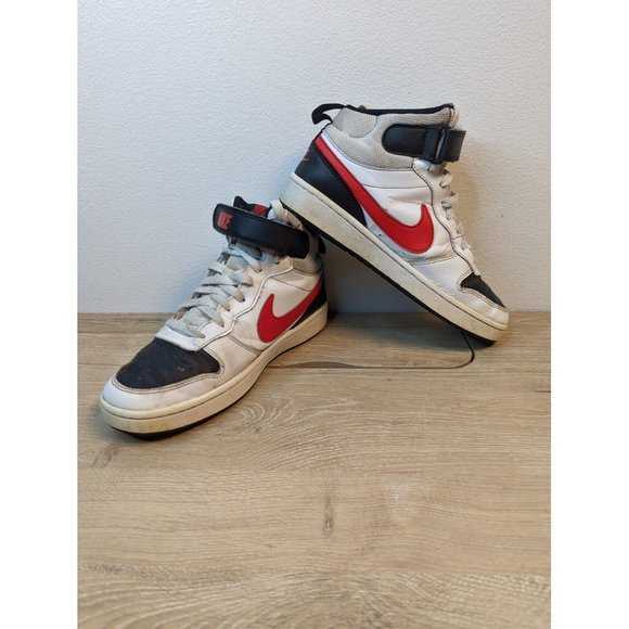 Nike | Shoes | Cd77821 Nike Court Borough Mid 2 White Black Red Swoop ...